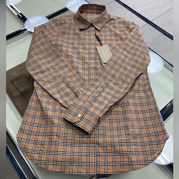 Burberry | Tops | New Burberry Button Down Shirt In Vintage Check ...